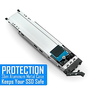 Kingwin M.2 Nvme SSD to PCIe 3.0/4.0 Removable SSD Mobile Rack for PCIe Expansion Slot Tool-Less Installation and Triangle Key Lock