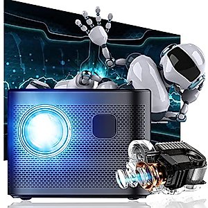 3D Projector Native 1080P HD 5GWiFi Bluetooth Projector 1200ANSI(15000LM) True 3D Blu-ray/4K Super Color-300 inches Suitable for Home Theater, Commercial Outdoor, Compatible with iOS/Android/TV