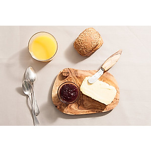 Berard Olive-Wood Handcrafted Butter Dish and Knife