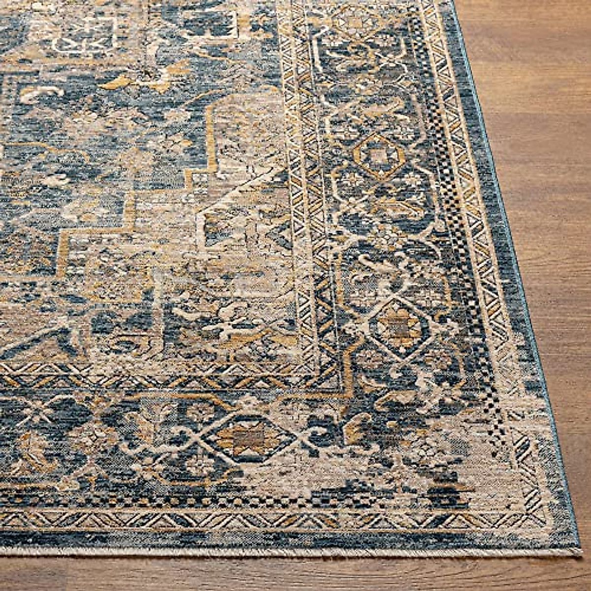 Mark&Day Area Rugs, 2x4 Havelock Traditional Teal Area Rug, Blue/Grey/Beige Carpet for Living Room, Bedroom or Kitchen (2'7" x 4')