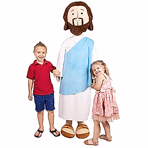 KANGAROO Giant 6 Foot Plush Jesus Doll; Great for Christmas, Easter, Kids' Bedrooms, Churches & Christians! Tower of Babel Humongous