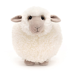 Jellycat Rolbie Sheep Stuffed Animal, Medium 11 inches