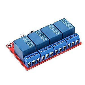 Receiving Relay Module Control Switch, Multiple Buttons 4 Channel Relay Module Receiver Set Labor Saving with Internal Battery for Electrical Components(#1)