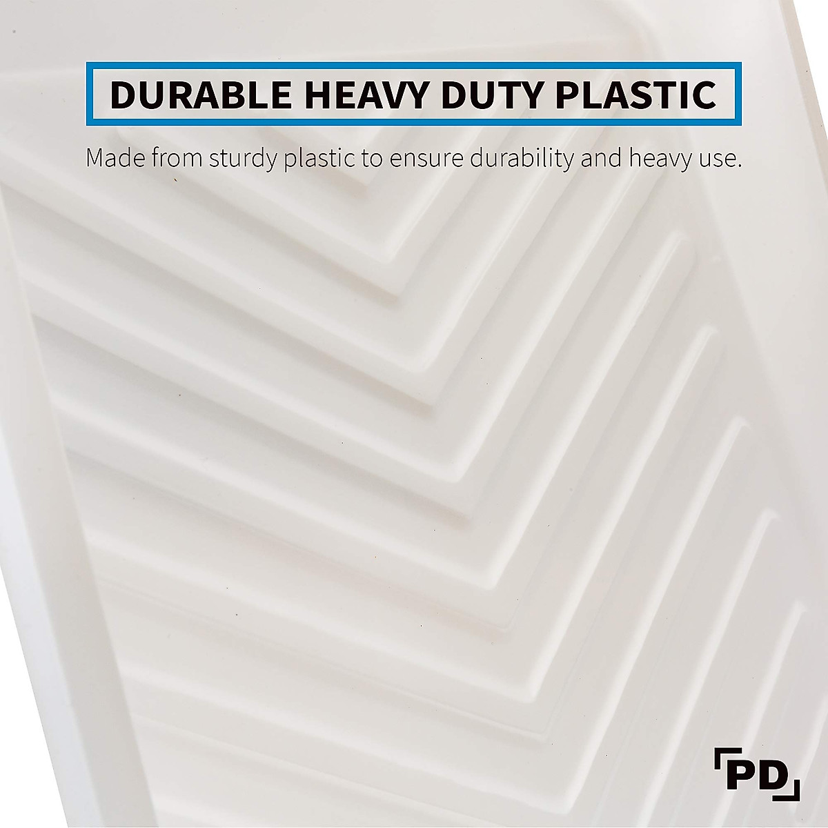 Precision Defined Paint Tray Liner Set 9-Inch, Supreme Paint Roller Trays with Deep Paint Pockets and Textured Ridge, Paint Pan Liners, Heavy Duty Plastic Disposable Paint Tray Liners (10-Pack)