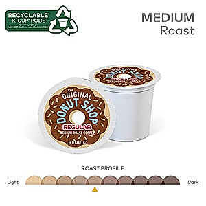 The Original Donut Shop Regular, Single-Serve Keurig K-Cup Pods, Medium Roast Coffee Pods, 32 Count