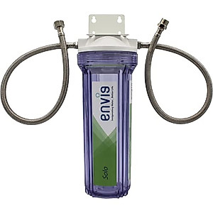 Envig Solo Clear 1P Under Sink Water Filter, Direct Connect, Premium Sintered Coconut Shell Activated Carbon, Standard Filter Housing