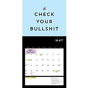 A F*cking 2021 Calendar: Get Your Sh*t Together This Year - Includes Stickers! (Funny Monthly Calendar, White Elephant Gag Gift for Adults)