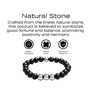 Scouts Preppers Luxury 2pack red&black Beaded Bracelet - Onyx & Hematite PLUS Red Natural Stone Beaded Bracelet - Meaningful Unisex Design Beads for Men Women Xmas Gift, Black,Turquoise