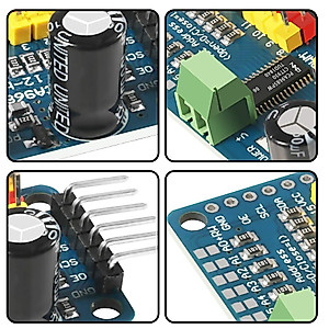 Dorhea 4PCS PCA9685 16 Channel 12 Bit PWM Servo Driver Board IIC Interface PCA9685 Module Controller Compatible with Raspberry Pi