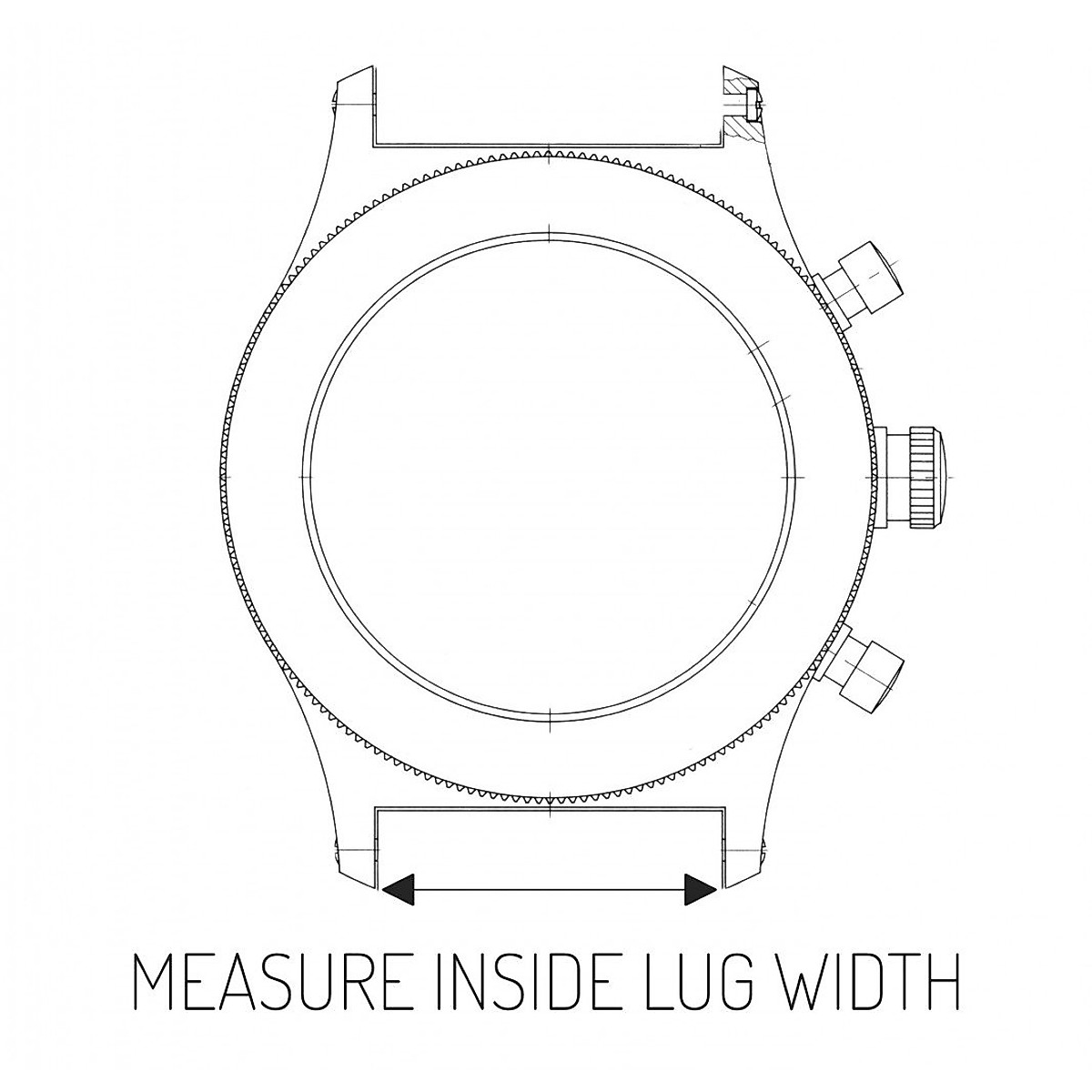 Link- watch adapter compatible with LEATHERMAN TREAD - Stainless Steel (compatible with Apple watch 44mm/ 42mm, Stainless Steel, TREAD)