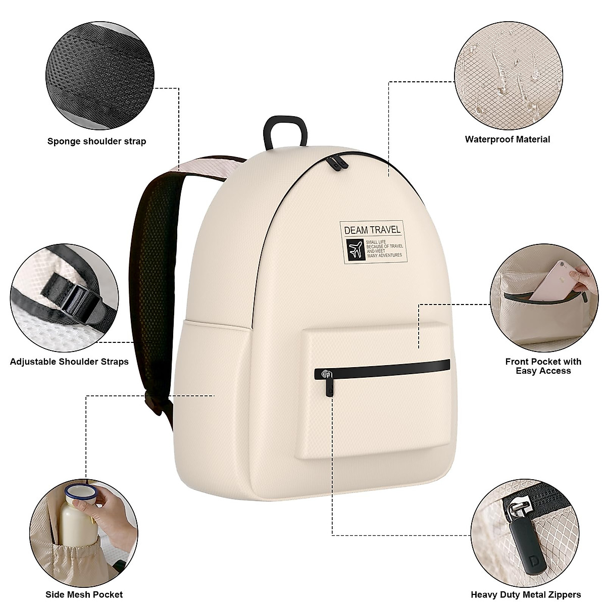 UNTIFUL Lightweight Hiking Backpack 20L, Water Resistant Packable Travel Backpack Outdoor Foldable Bag Daypack for Women Men