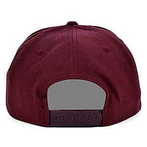 Brixton Oath III Adjustable Snapback Cap Burgundy