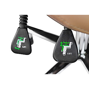 Spa Luxe Rolling Stool with Back Support for Beauty, Exam, Office and Home (Clay)