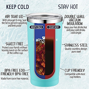 Rtteri 4 Pcs Employee Appreciation Gifts Bulk Thank You Gifts for Coworkers 20 oz Stainless Steel Insulated Motivational Tumbler Travel Mug Inspirational Gifts for Women(Colorful)