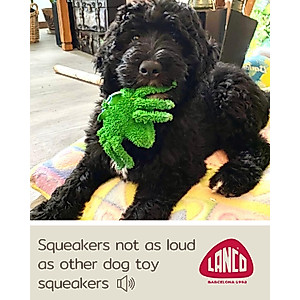 Sensory Spider - Squeaky Dog Toys - Medium Breeds - Natural Rubber/Latex - Comply with Same Safety Standards as Baby Toys