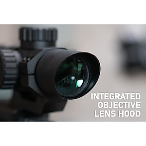 Monstrum Stealth 4x30 Fixed Magnification Scope | Black | MX1 Reticle