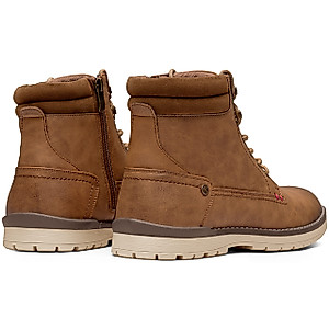 Vostey Men's Chukka Boots Motorcycle Casual Hiking Boot for Men(BMY671B yellow brown 10.5)