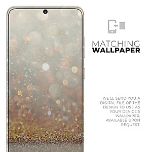 DesignSkinz Pink and Gold Shimmering Lights Protective Vinyl Decal Wrap Skin Cover Compatible with The Samsung Galaxy S20 (Screen Trim & Back Glass Skin)