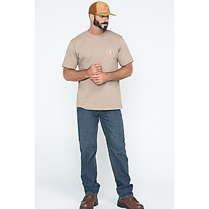 CarharttmensLoose Fit Heavyweight Short-Sleeve Pocket T-ShirtDesert5X-Large