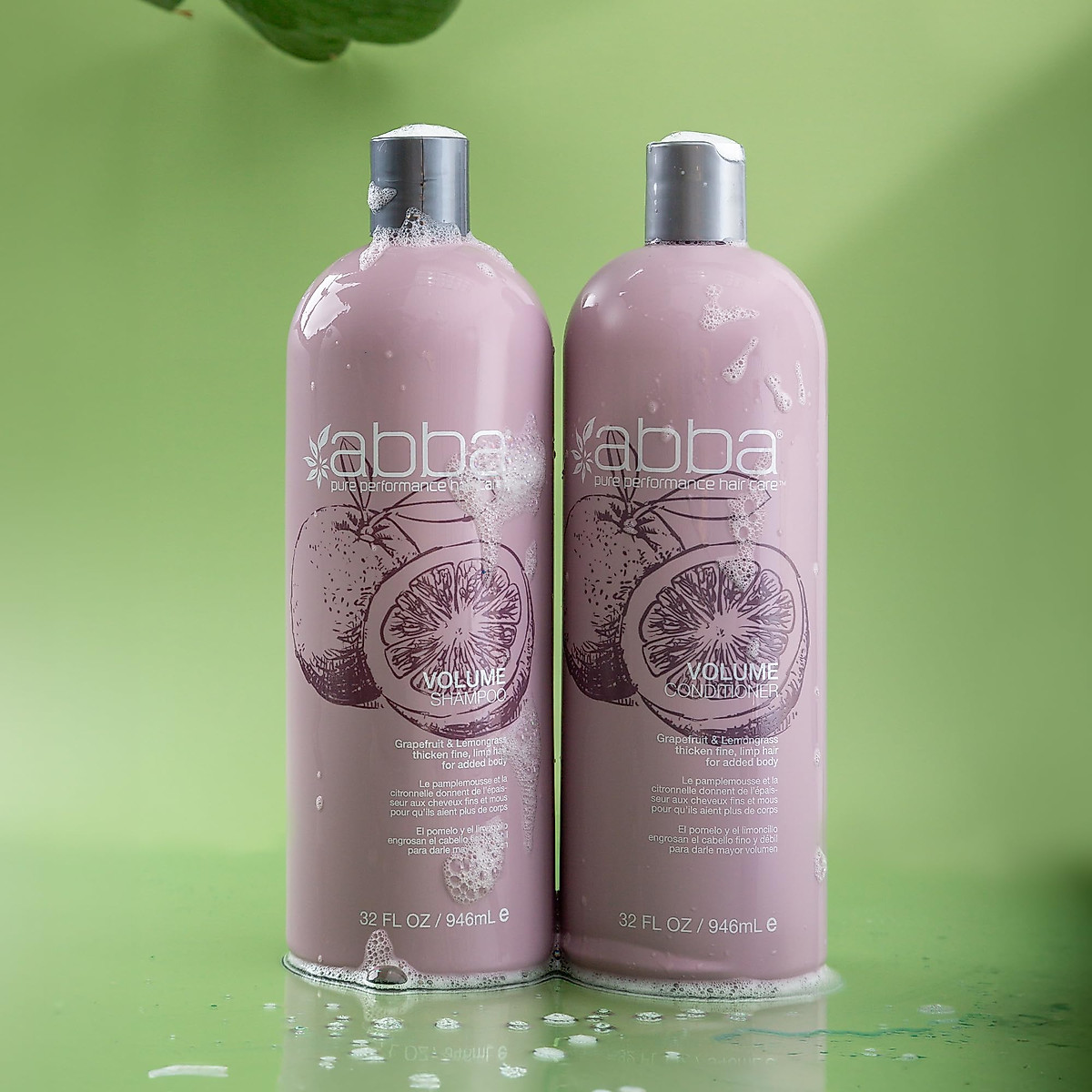 ABBA Volumizing Conditioner, GrapeFruit & LemonGrass, 32 Fl Oz