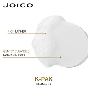 Joico K-PAK Daily Reconstructing Shampoo | For Damaged Hair | Repair & Prevent Breakage | Boost Shine | With Keratin & Guajava Fruit Extract | 10.1 Fl Oz