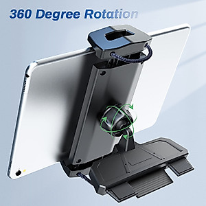 OQTIQ CD Slot Tablet Car Mount for 5-12.4” Tablet, Universal Tablet Car Holder, Car Phone Holder Compatible with iPad Pro Air Mini, for Switch, for Samsung, GPS, All 5-12.4” Tabs & 4-7” Phones
