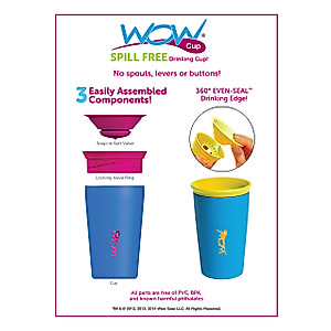 Wow Cup for Kids Original 360 Sippy Cup, Purple with Pnk Lid, 9 oz