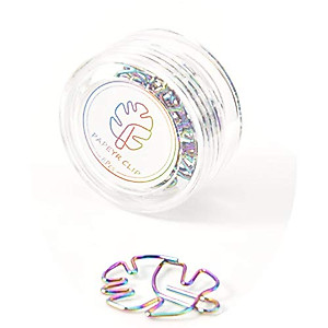 NUOBESTY Colorful Paperclips Monstera Shape Paper Clips Bookmark Clips for Office School Company for Students Adults 8pcs