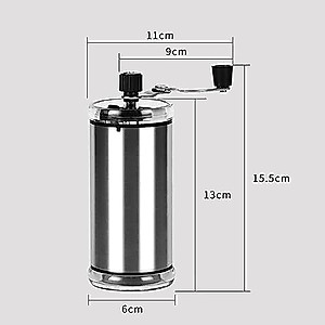 Bothyi Manual Coffee Grinder Ceramics Burr Coffee Lover Gift Adjustable Coarseness Handheld Portable Hand Coffee Mill for Kitchen Camping Espresso