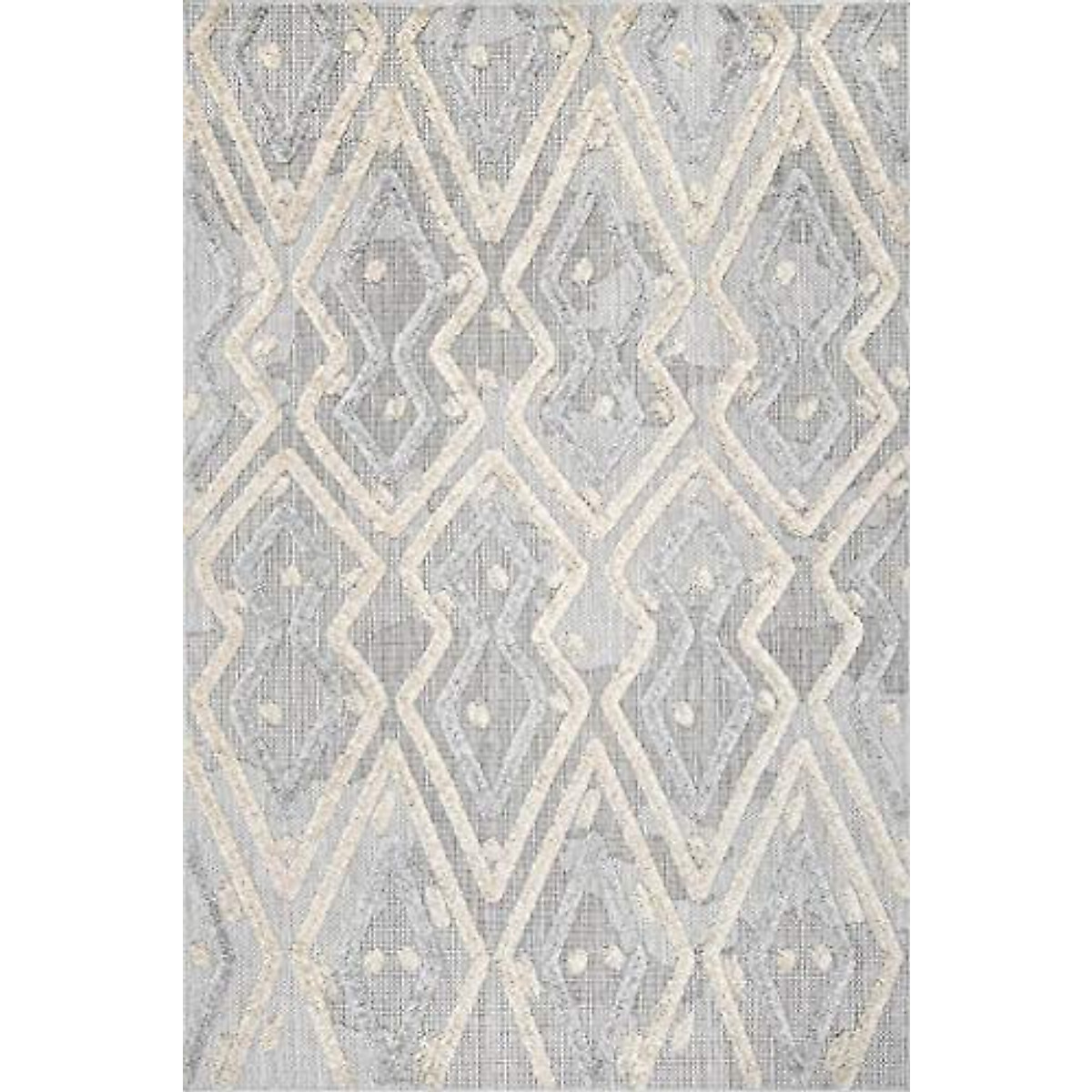 nuLOOM Midwest Raised Theta Trellis Area Rug, 5' x 8', Beige