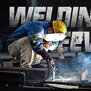 HANDLANDY Flame Resistant Welding Sleeves for Men and Women, One Size Heat & Flame Resistant Arm Protection Welding Accessories (Black)