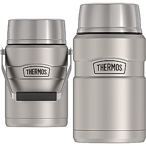 THERMOS Stainless King 47 Ounce Food Jar Bundle with 2 Storage Containers