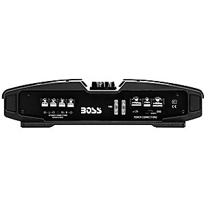 BOSS Audio Systems PT1600 Phantom Series Car Stereo Amplifier – 1600 High Output, 2 Channel, Class A/B, 2/4 Ohm, High/Low Level Inputs, High/Low Pass Crossover, Full Range, Mosfet, Bridgeable