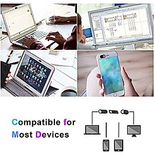 Laptop Camera Cover Slide, 8Pack Webcam Cover, Phone Camera Cover, Ultra-Thin Computer Camera Cover Slide - Fits Most Laptop, Desktop, PC, Tablet, Smartphone to Protect Your Privacy and Security