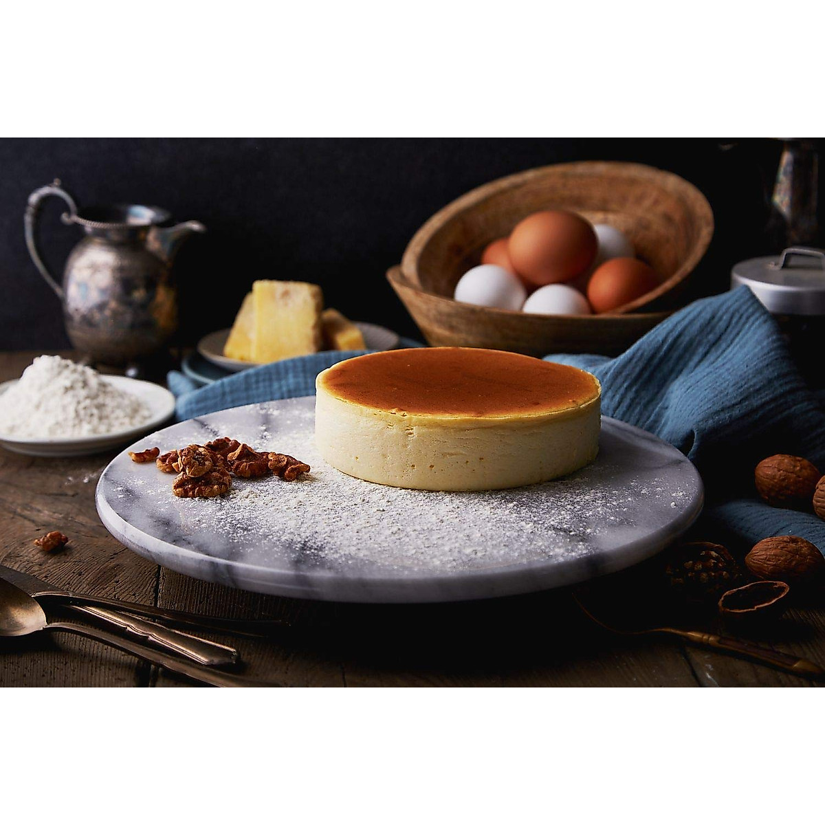 JEmarble Lazy Susan 10 inch Turntable with Aluminum Alloy Bearing, Smooth/Silent/Durable(White)(Premium Quality)