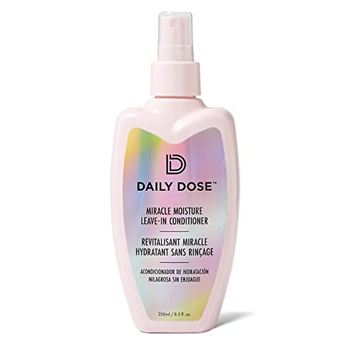 DAILY DOSE Miracle Moisture Spray Leave-In Hair Conditioner Detangler (Award Winning) 8.5oz, Paraben Free, Phthalates Free, Cruelty Free, Vegan