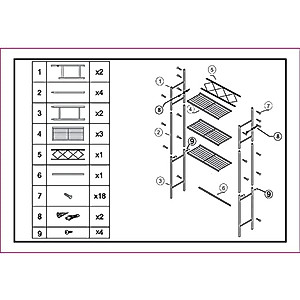 J&V TEXTILES 3-Shelf Bathroom Organizer Over The Toilet, Bathroom Spacesaver (Silver)