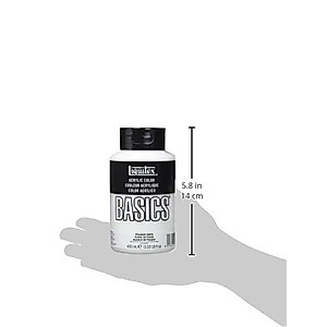 Liquitex BASICS Acrylic Paint, 13.5oz Squeeze Bottle, Titanium White