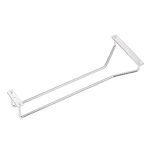 Dianoo Wine Glass Rack Under Cabinet, 304 Stainless Steel Wine Glasses Holder, Stemware Racks Storage For Bar Kitchen 30cm 1 Row