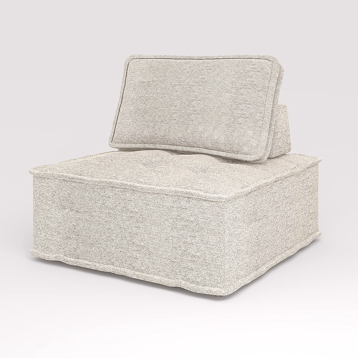 Mixoy Modular Sectional Sofa, Couch for Living Room Office Apartment Resting,1 PCS DIY Combination Oversized Sleeper Sofa Bed, Comfy Floor Couch | Beige