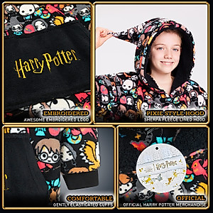 Harry Potter Oversized Hoodie Blanket for Kids, Gifts for Girls Boys (Multicolor)