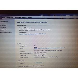 Dell Latitude E6220 Intel Core i5-2520M 2.50GHz - 250GB - 4GB- Win7 Pro