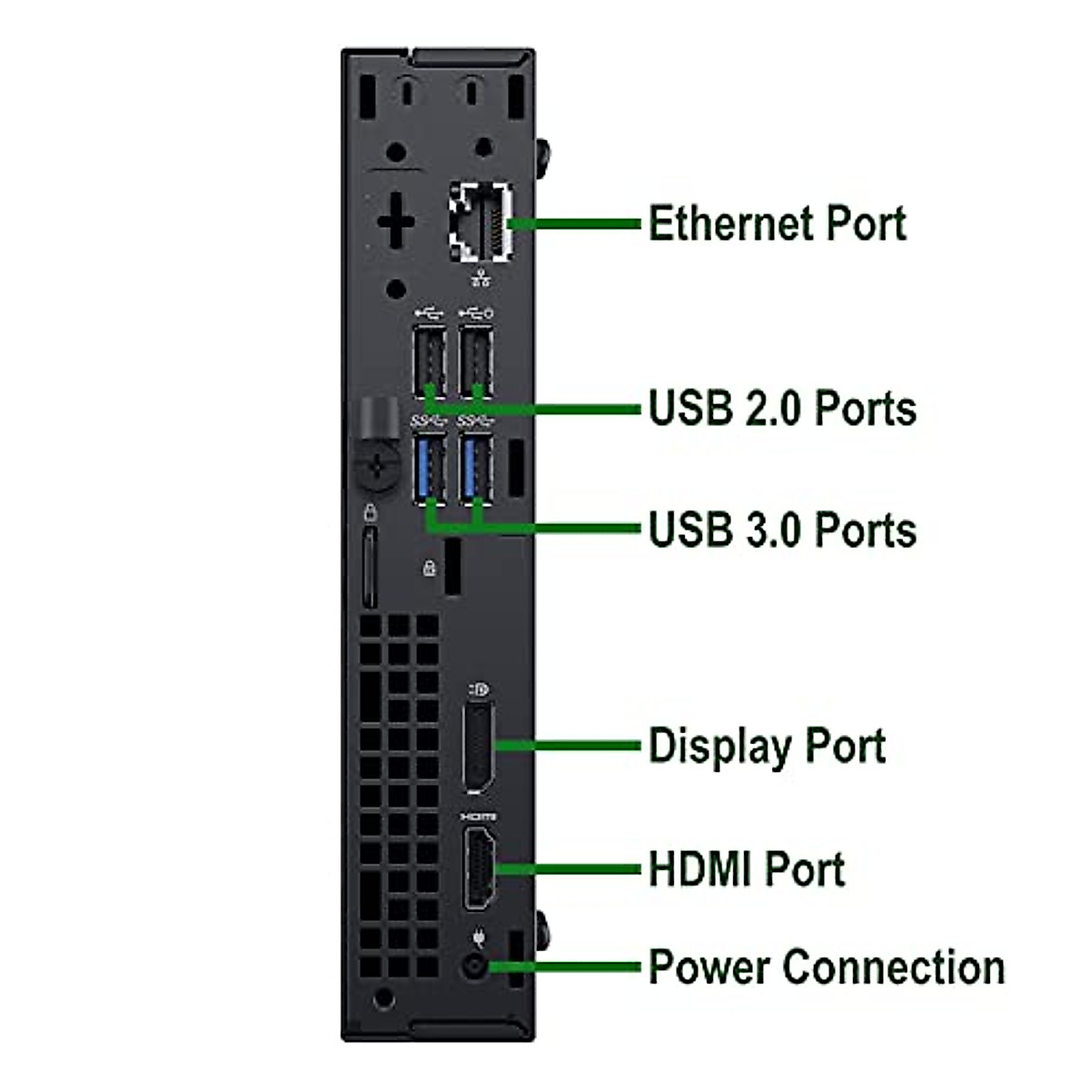 Dell OptiPlex 3060 Tiny Computer Micro Tower PC, Intel Core i5-8500T Processor, 16GB DDR4 Ram, 512GB NVMe SSD, Display Port, HDMI, Wi-Fi, Wireless Keyboard & Mouse, Windows 10 Pro (Renewed)