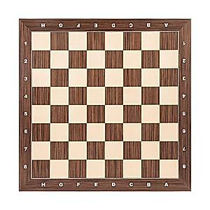 Woodronic 21" Professional Wood Chess Board, Tournament Chess Board with 2.25" Squares, Ideal Gift for Chess Players