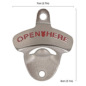 kilofly Beer Bottle Wall Mount Opener Cap Catcher Outdoor Destapador De Cerveza
