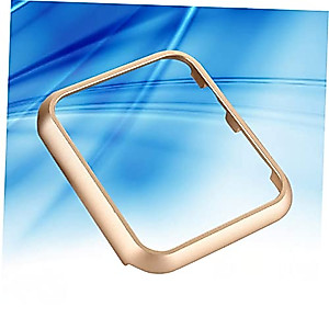 UKCOCO Watch Frame 2pcs metal screen metal gold apples s watch 40mm screen protector 44mm watch case watch bumper watch cover protective film strap aluminum alloy dial