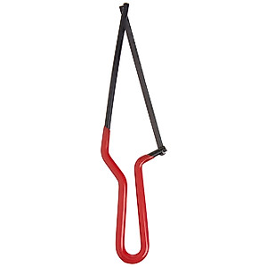 Superior Tool 37700 Mini Hacksaw-Hacksaw with 6 Inch Steel Blade 32 Teeth per Inch,Red