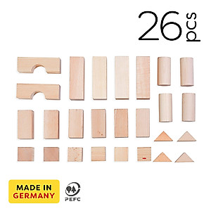 HABA Basic Building Blocks 26 Piece Starter Set (Made in Germany)