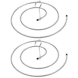 BESPORTBLE Spiral Sheet Hanger, Stainless Steel, Space Saving Hangers for Sheets Bedspreads Coverlets Mattresses Tablecloths Sofa Covers Blankets Shawls Scarfs Capes (2-Pack)