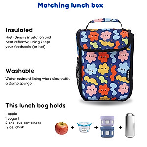 J World New York Kids' Lollipop Rolling Backpack & Lunch Bag Set, Elephant, One Size